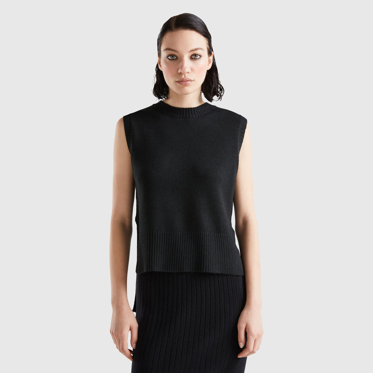 Buy Women's Knitted Sleeveless Sweater with Openings Online | Fashion ...